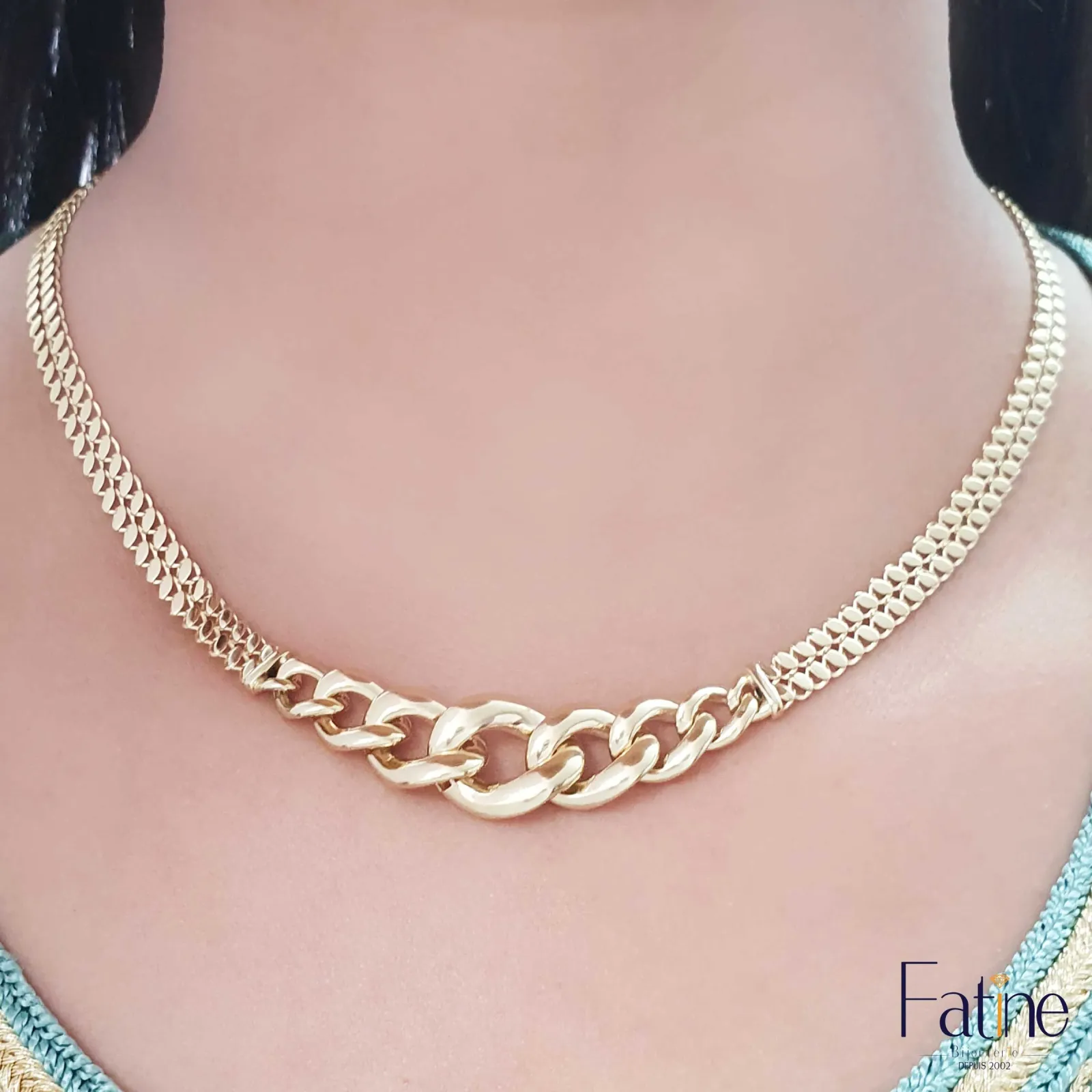 Chaîne Pendentif très moderne en or 18 carats | CP2640 | Colliers