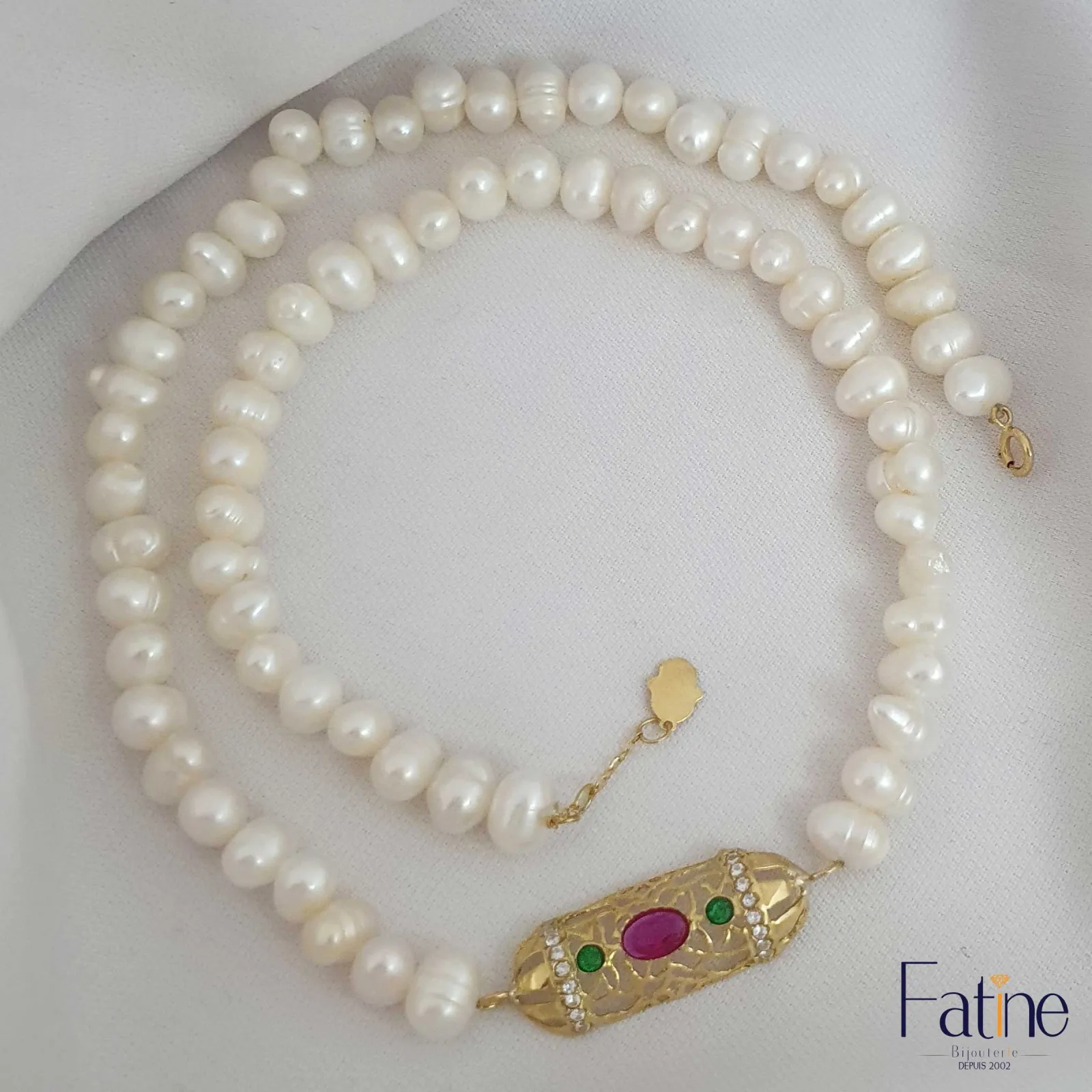 Choker joher beldi en Or 18 Carats | CK2622 | Colliers | Bijouterie...